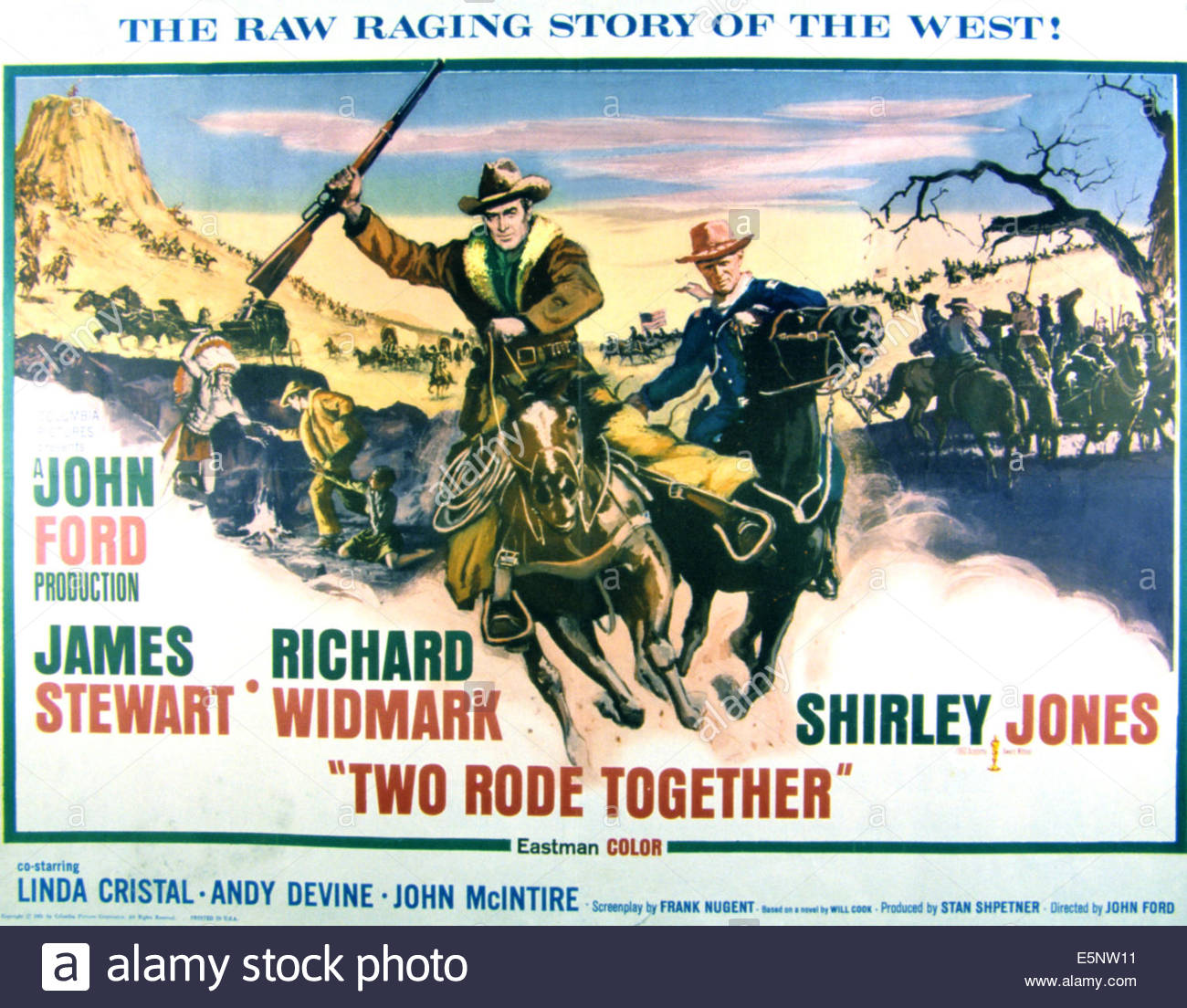 Save Send Delete: "Two Rode Together" 1961 Jimmy Stewart, Richard ...