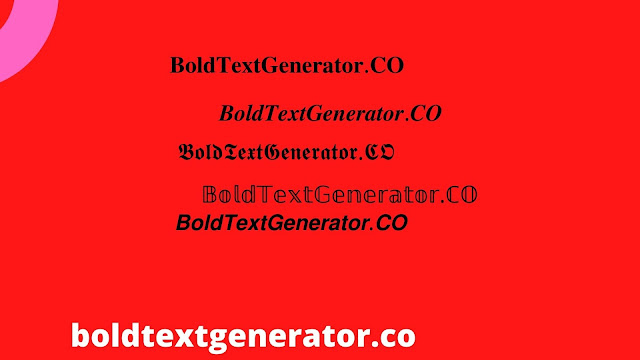 Bold Text Generator - [BEST] #1 𝘽𝙤𝙡𝙙 𝙏𝙚𝙭𝙩 Fonts