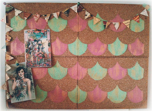 *UNFINISHED DREAM*: Cork Board : Fish scales float my boat!