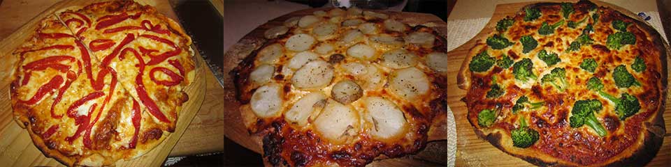 Pizza Freak: Red, White, and Green Pizzas & Bellini-tini