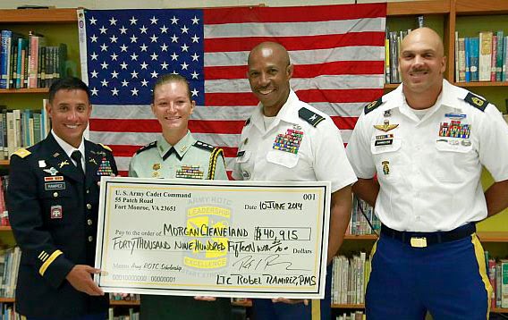 UVI Today: Kean Senior Morgan Cleaveland Awarded Four-Year ROTC ...