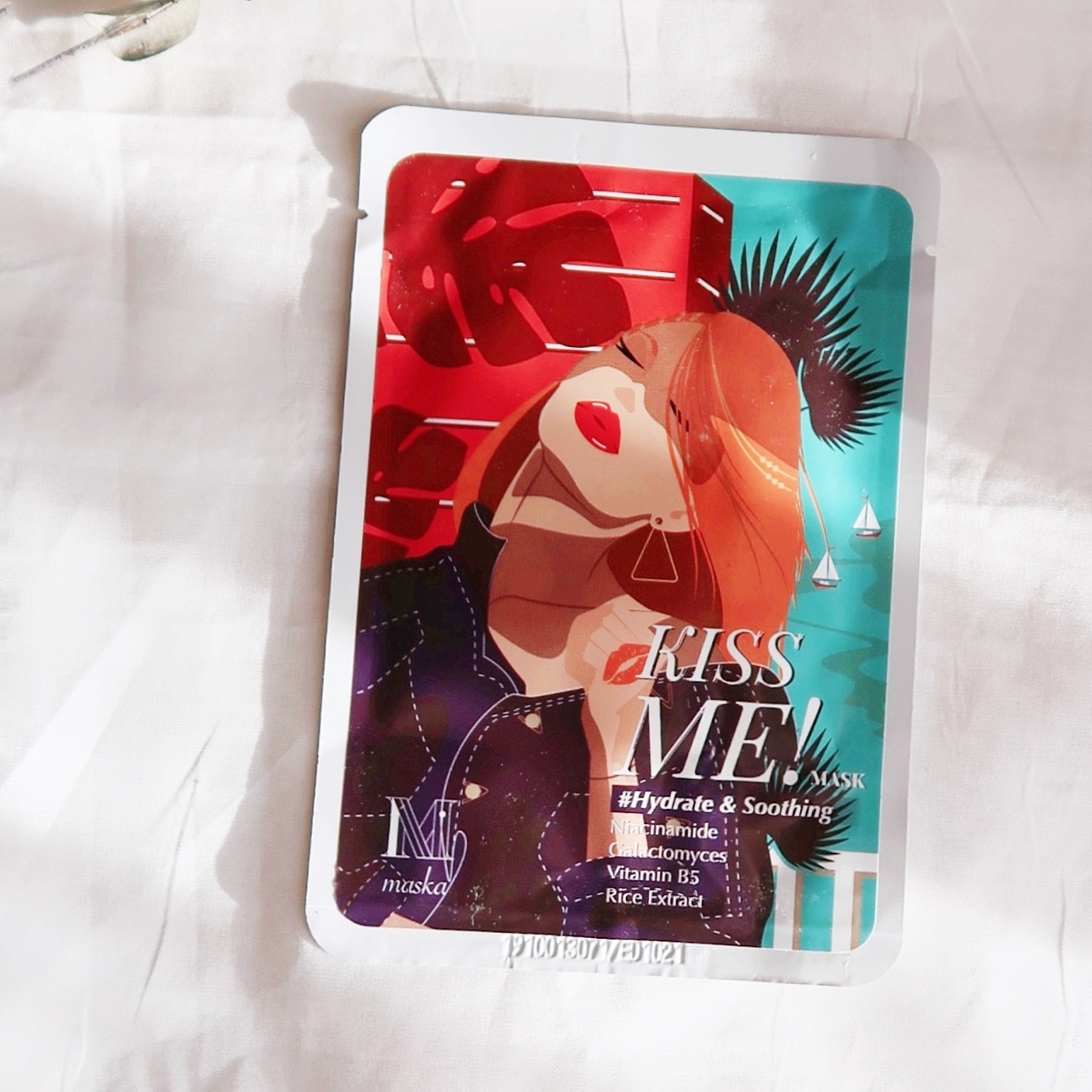 MASKA Kiss Me Sheet Mask + Tone Up Day Cream Review (Cobain Sheet Mask ...