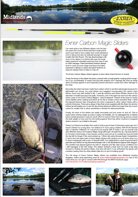Match Fishing in Europe: 2017 - CLASSIC EXNER CARBON MAGIC SLIDER FLOATS