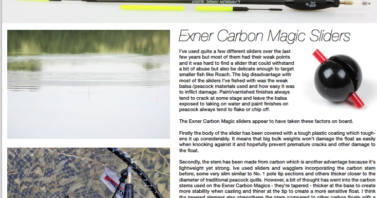 Match Fishing in Europe: 2017 - CLASSIC EXNER CARBON MAGIC SLIDER FLOATS
