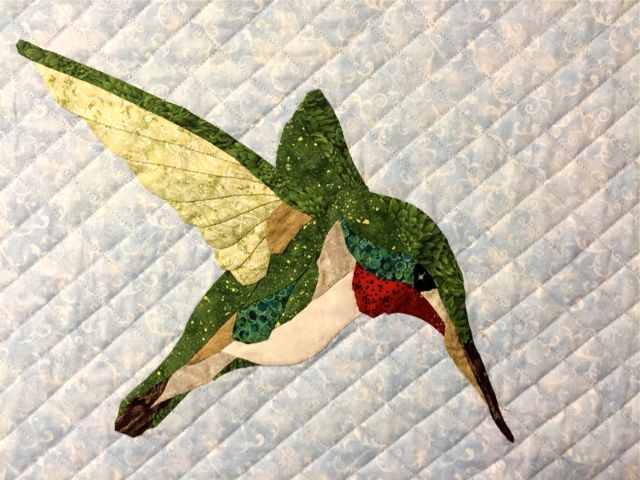 A Positive Outlook: Hummingbird Quilt - Hand Applique