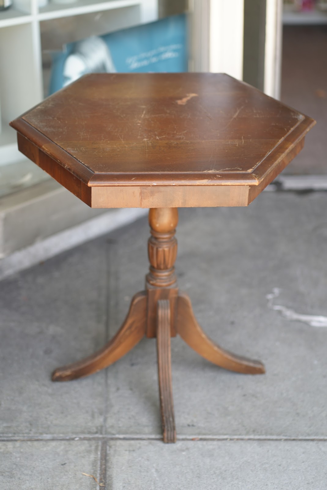 UHURU FURNITURE & COLLECTIBLES: **SOLD** #31071 Vintage Hexagonal 26" x ...