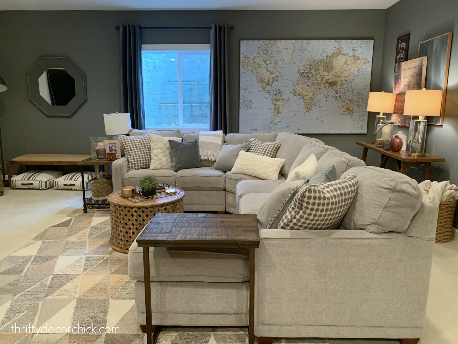 Going super cozy and comfy in the basement! | Thrifty Decor Chick ...