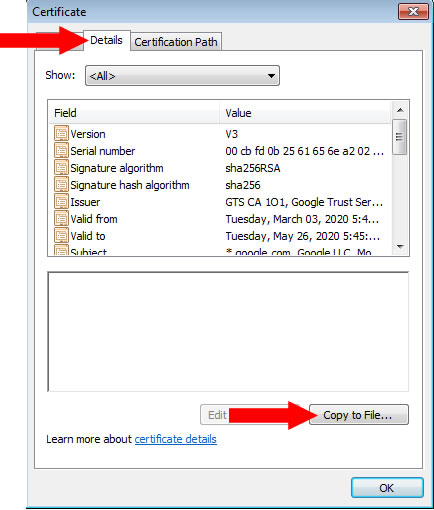 How to download Certificate of any website