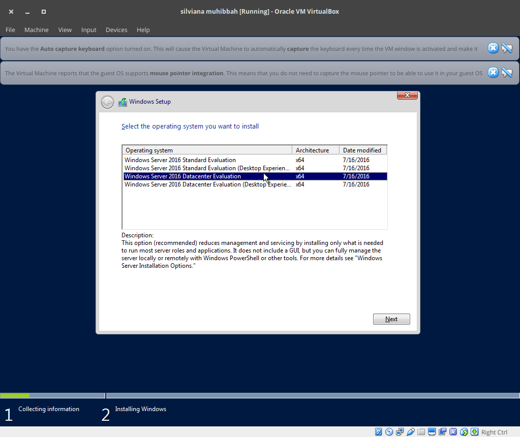 Perbedaan windows server 2016 Standar dengan Data Center, GUI dengan ...
