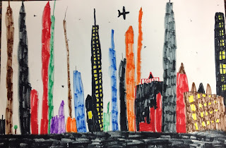 Create an Urban landscape First Grade ART LESSON