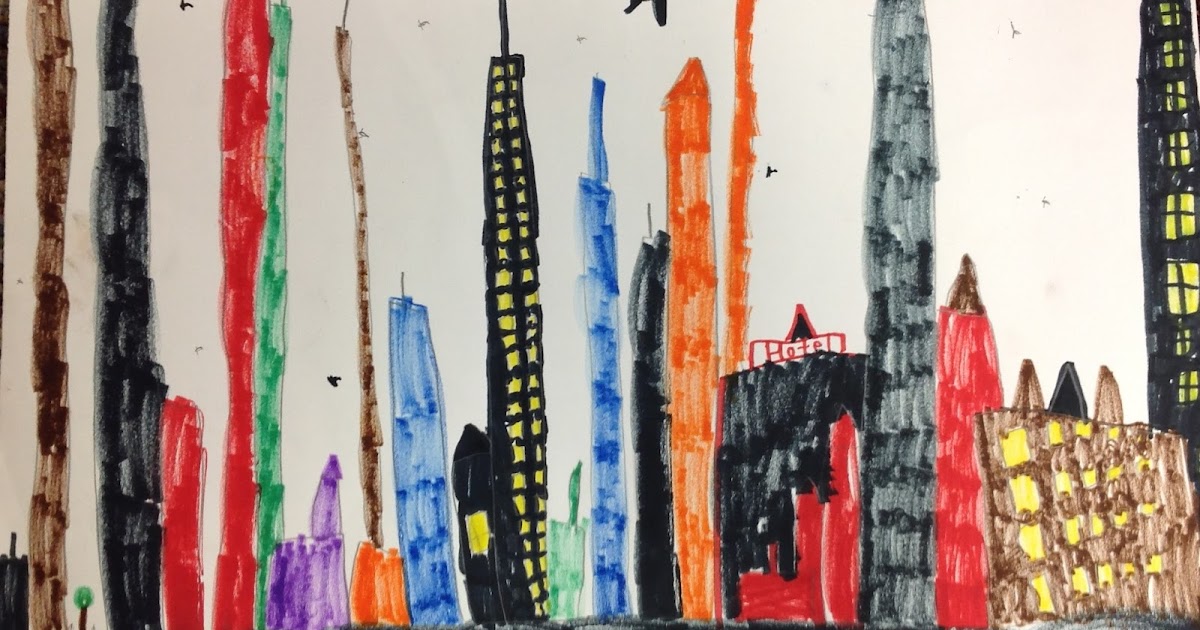 Create an Urban landscape First Grade ART LESSON