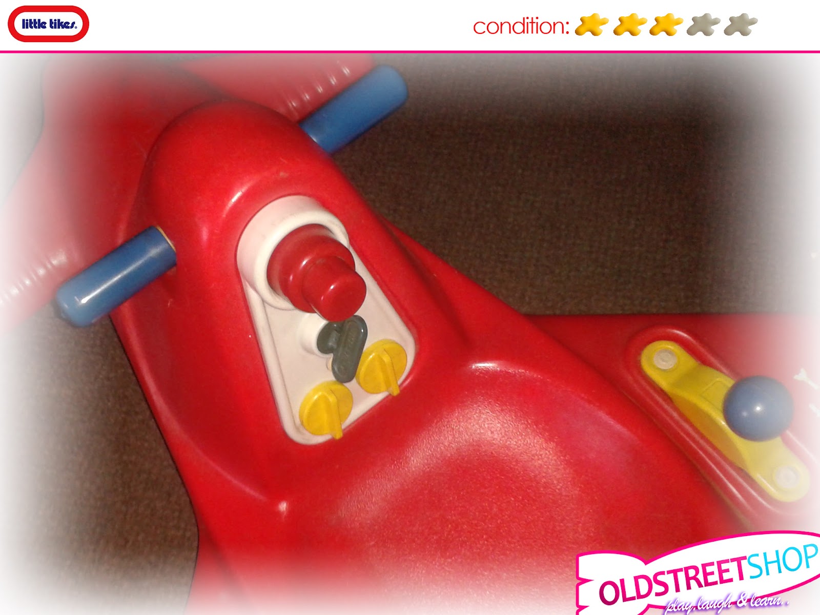oldstreetshop: Little Tikes Rocking Airplane