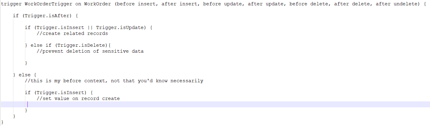 Trigger.operationtype context variable