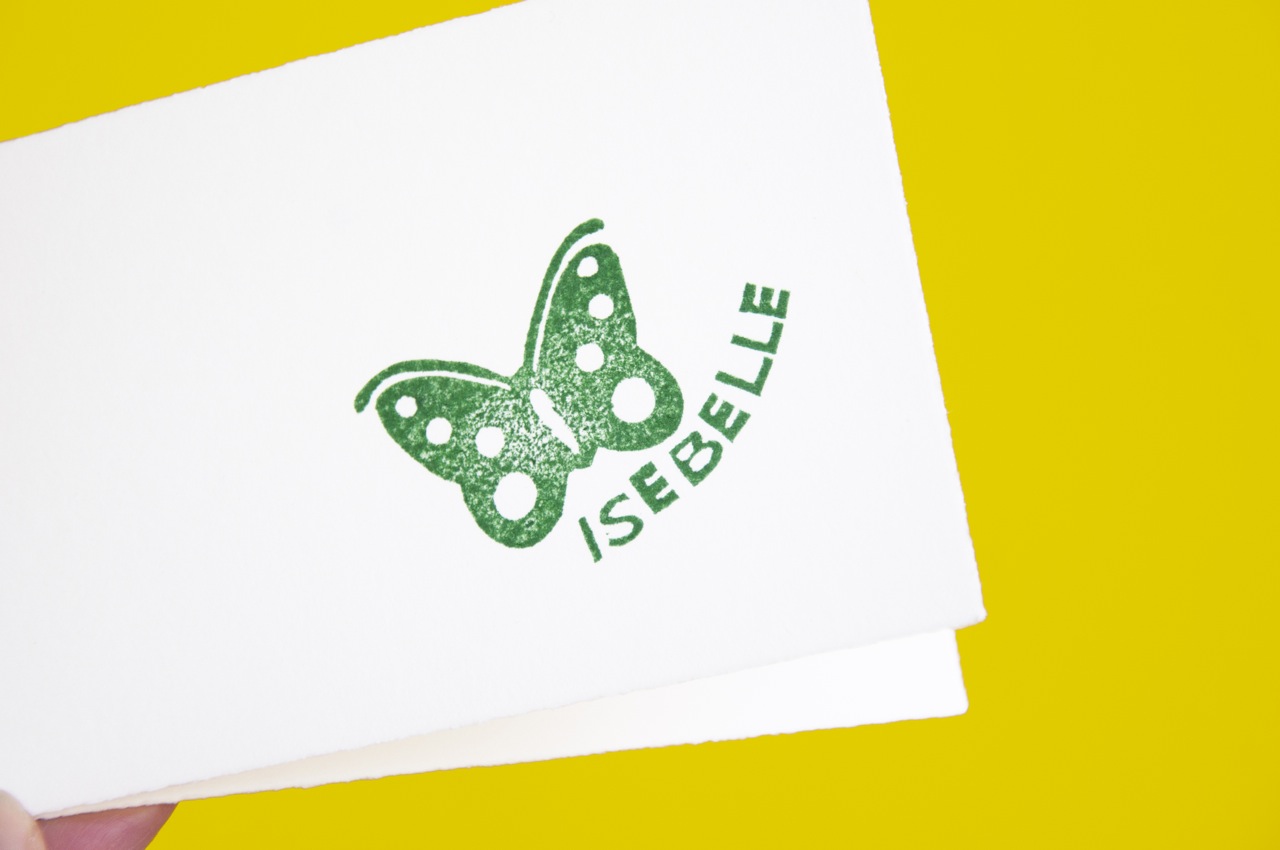 MUS: geboortekaartje ontwerp isebelle