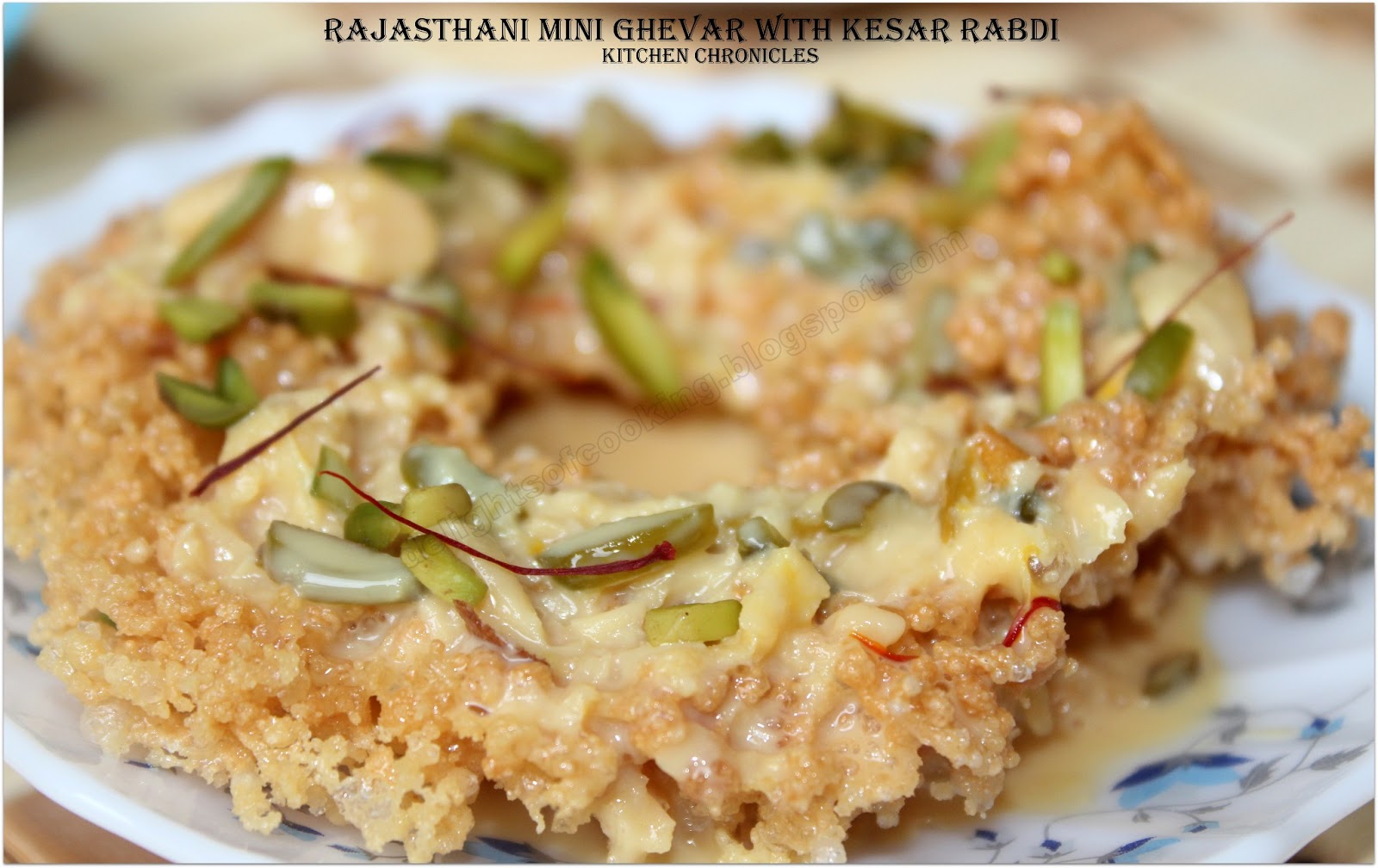 Kitchen Chronicles: Rajasthani Ghevar with Kesar Rabdi