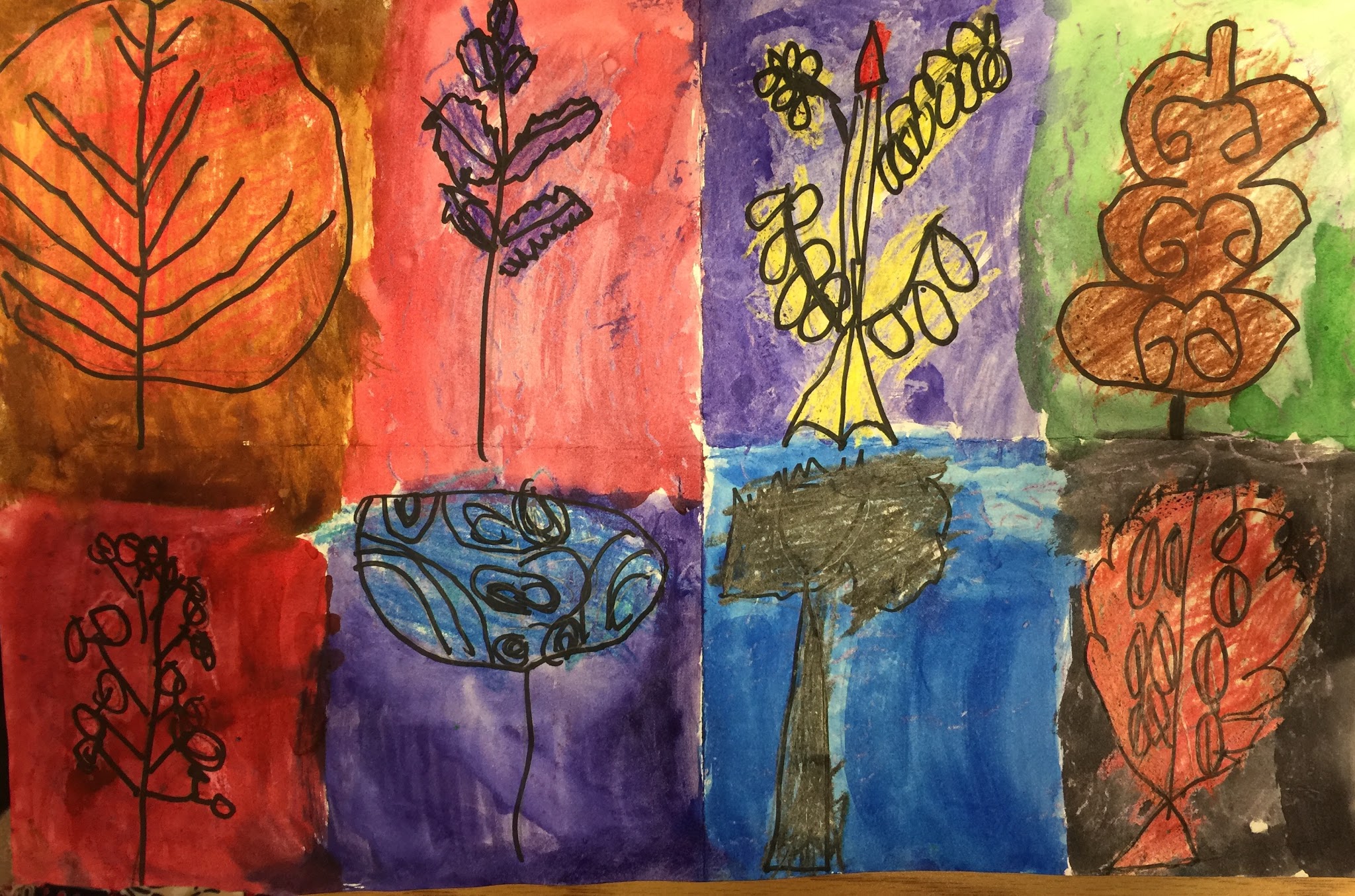Mrs. Harris' art room: seasonal trees kindergarten art lesson