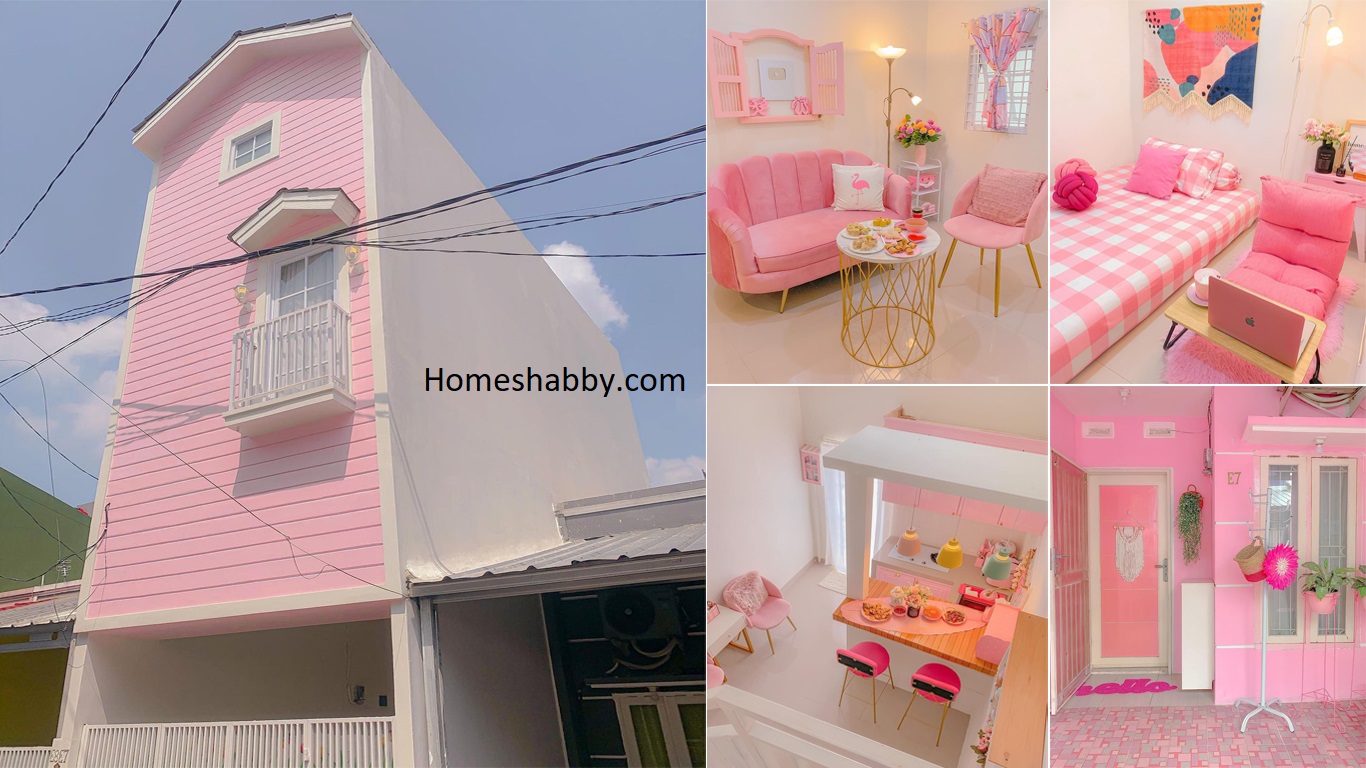 7 Ide Desain Rumah Pink Yang Cantik. Tidak Perlu Luas, Asalkan Nyaman ...