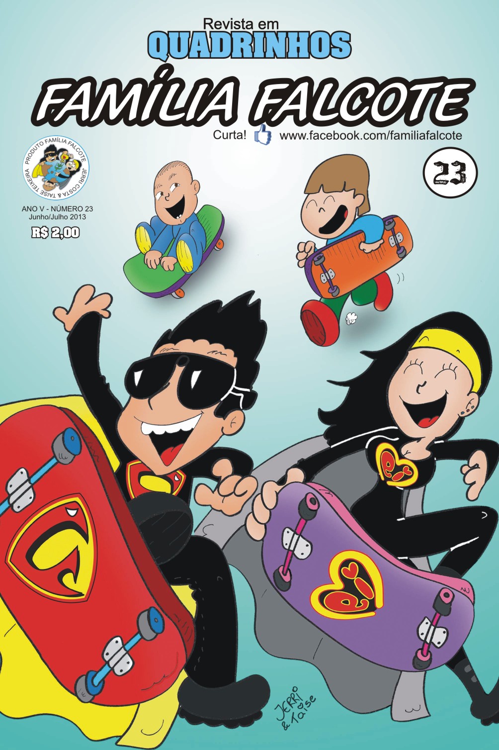 Blog da Família Falcote - Quadrinhos e oficinas de desenho: Revista em ...