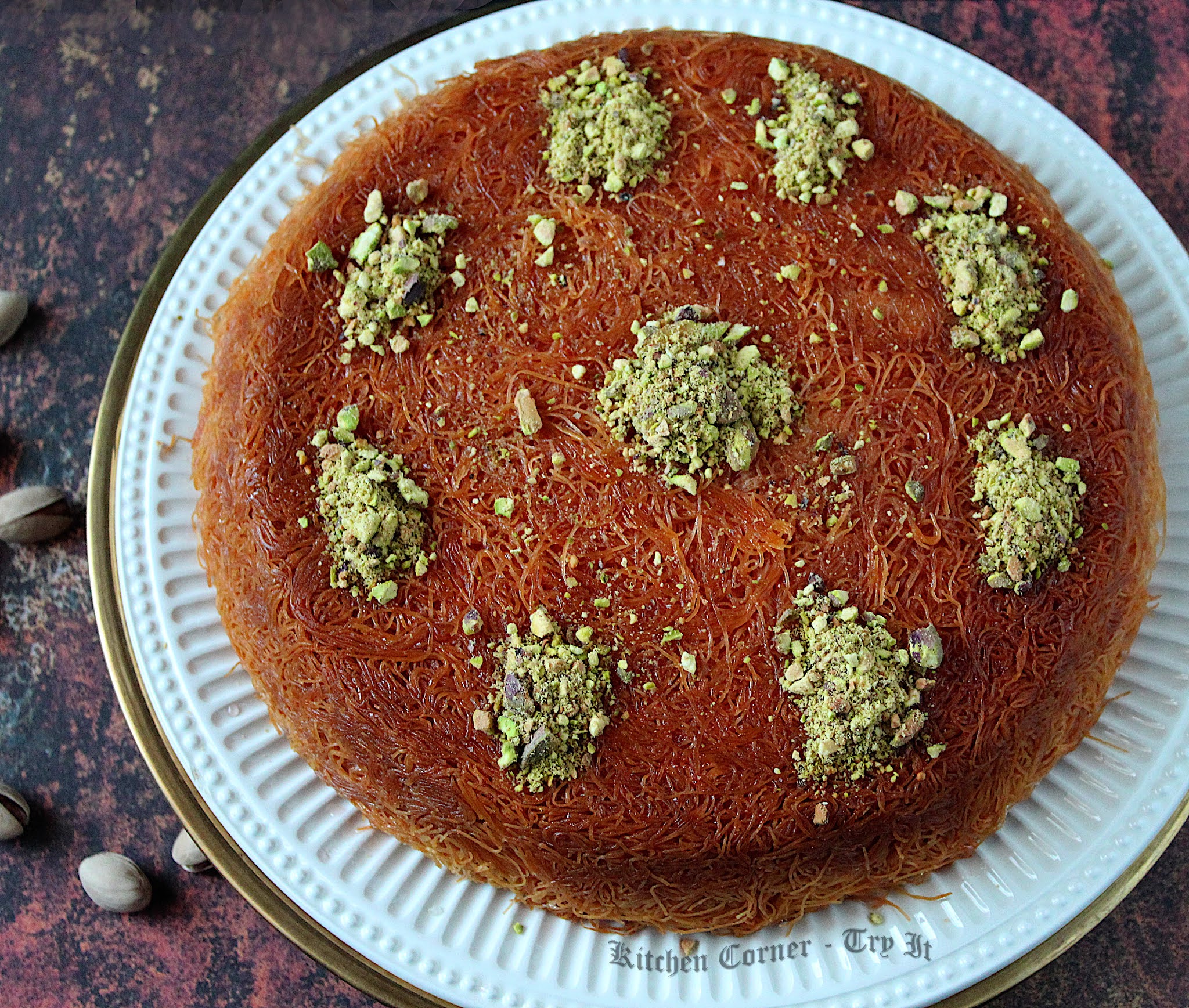 Kunafa Sweet Recipe/ Sweet Cheese Pastry