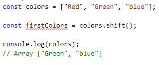 What is shift method in javascript? - Online Tutorial For JavaScript ...