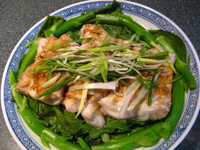 Duck Soup Easy: Steamed Fish Fillets with Chinese Broccoli (芥蘭蒸斑腩 ...