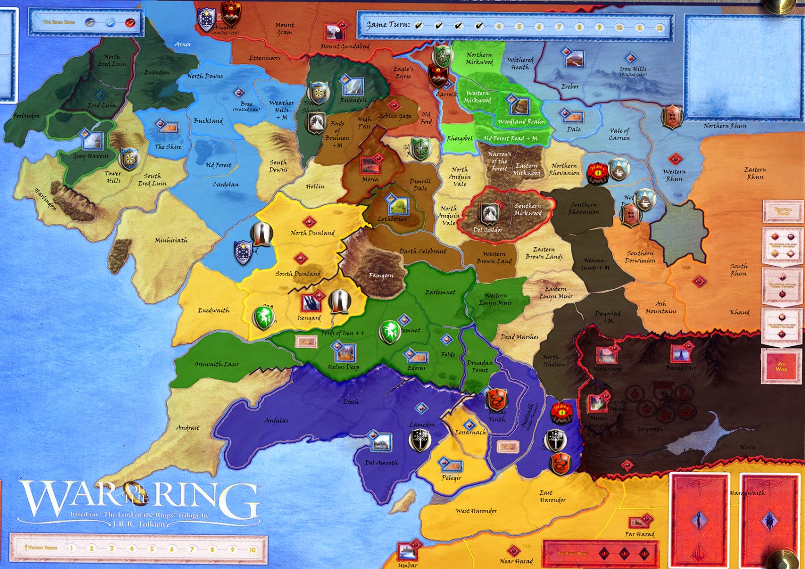 The War of the Ring Campaign: WotR SBG - Turn Four moves