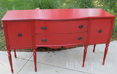 Urban Patina: Authentically Crafted Home + Gift: Vintage Red Buffet