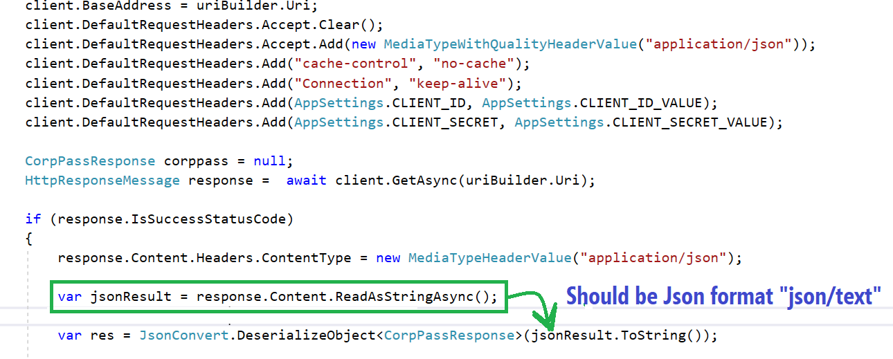 Unexpected character encountered while parsing value Unexpected character encountered while parsing value