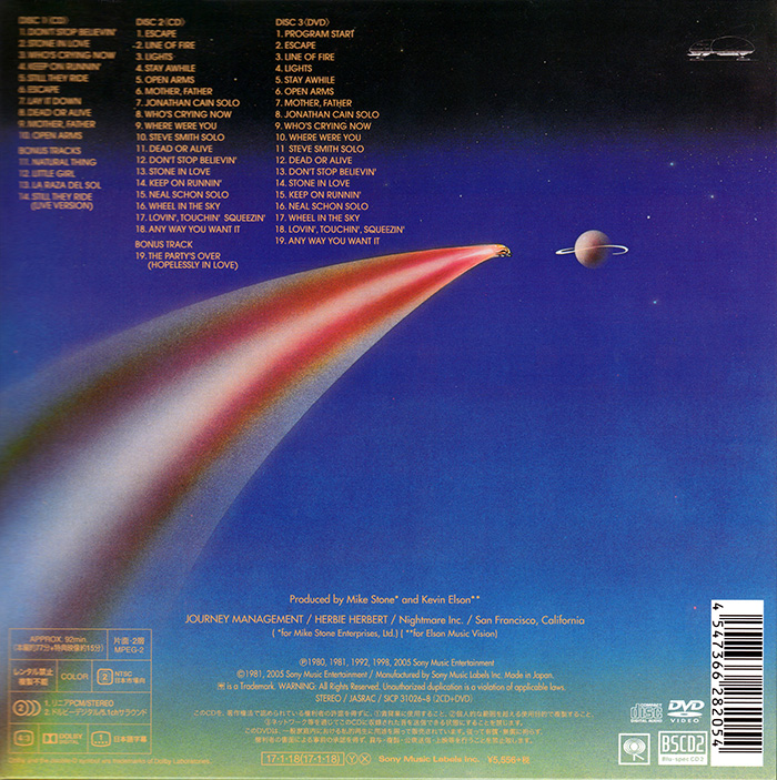 Classic Rock Covers Database: Journey - Escape (1981)