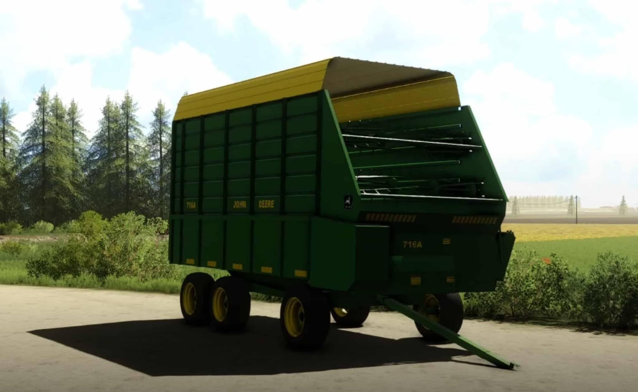 FS19 John Deere 716a Forage Wagon v1.0 - FS 19 & 22 USA Mods Collection