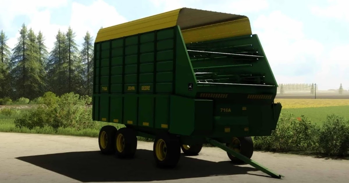 FS19 John Deere 716a Forage Wagon v1.0 - FS 19 & 22 USA Mods Collection