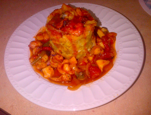 Asi cocina Esther: MOFONGO RELLENO DE MARISCOS