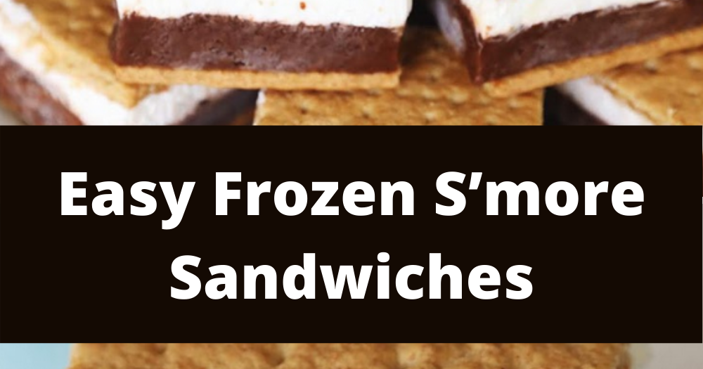 Easy Frozen S’more Sandwiches