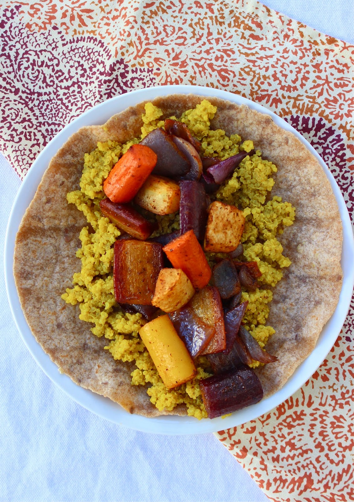 Stew or a Story: Spiced Roasted Veggie Wraps, Three Ways