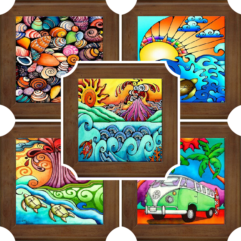 Holly Kitaura Art Hawaiian Ceramic Art Tiles