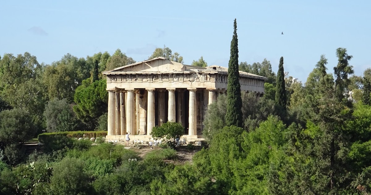 El Templo de Hefesto dominando el Ágora Antigua de Atenas