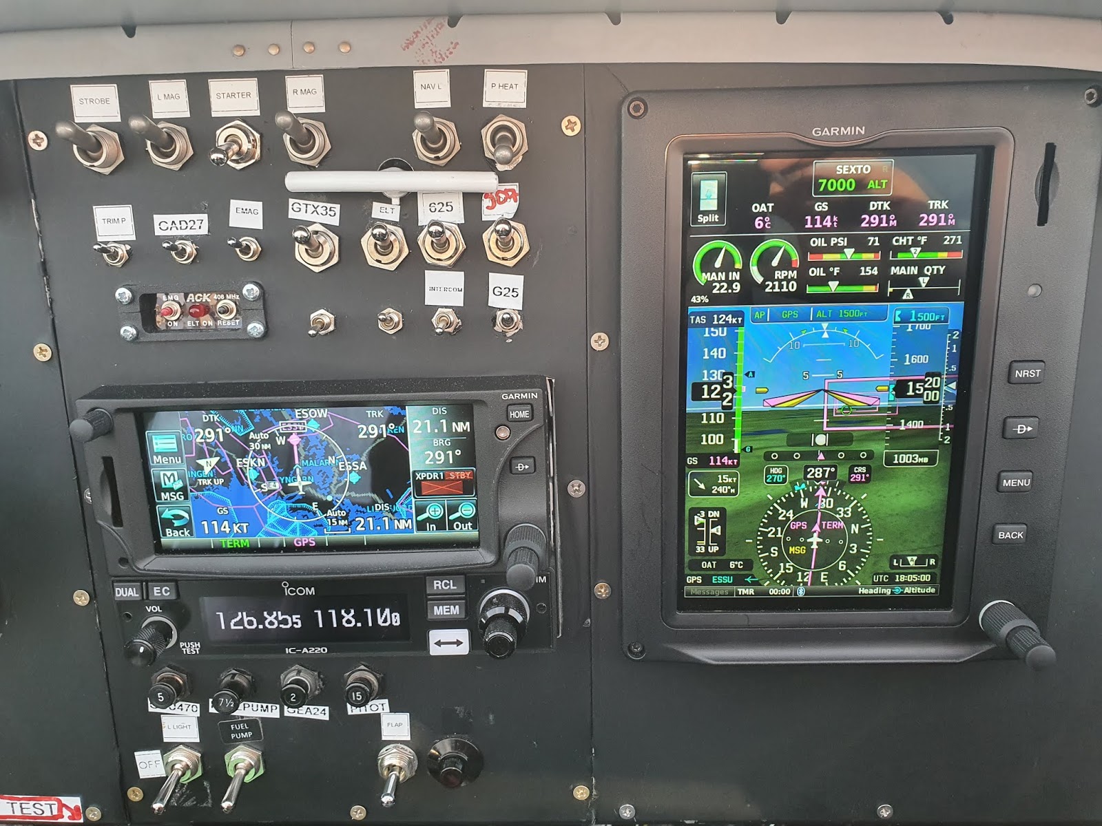 The building of a Vans RV-14: Autopilot installation, flight test