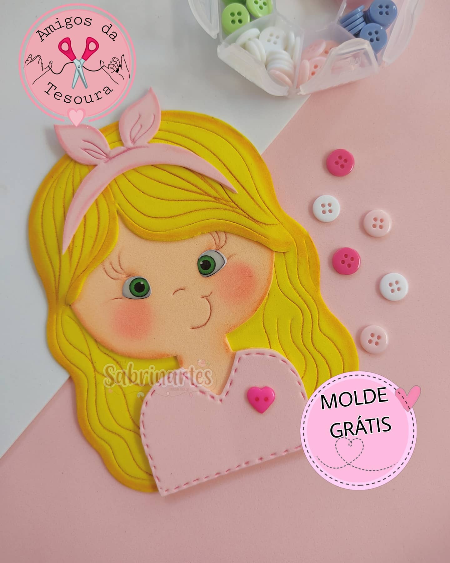 Eu Amo Artesanato: Boneca de EVA Alice com molde