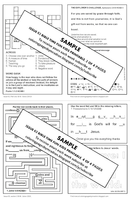 Coloring Pages for Kids by Mr. Adron: Free John 10:9-10 Bible Verse ...