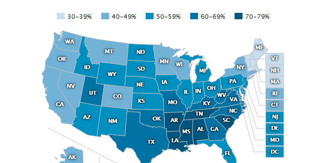 Abby Schmidt AP GOV: Most and Least Religious States