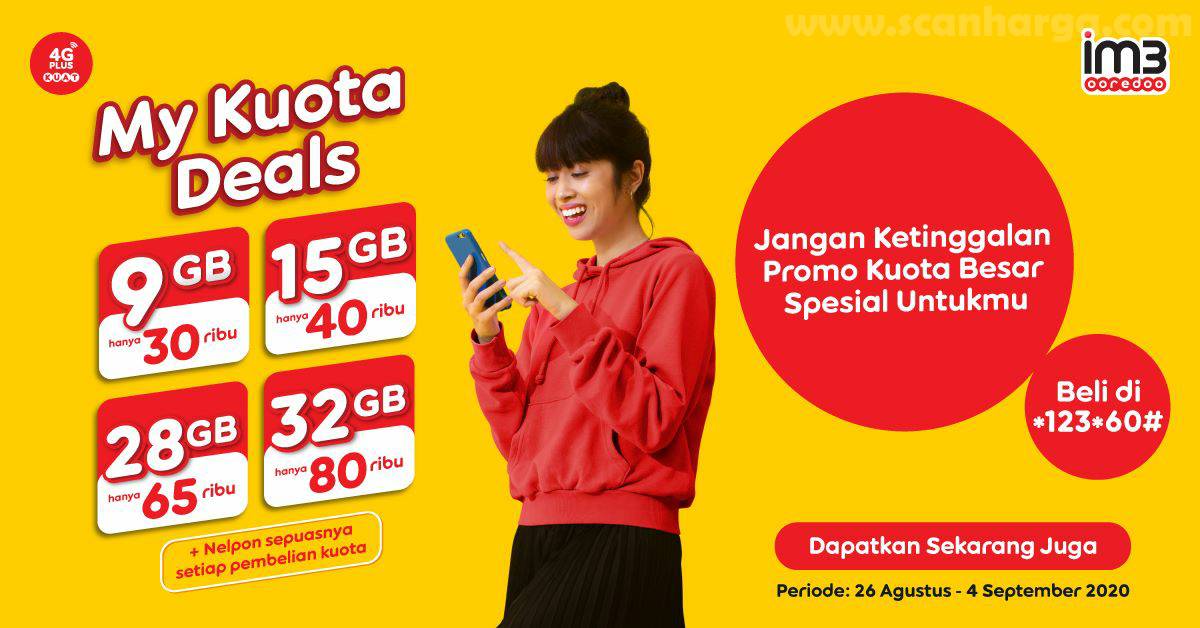 Promo Indosat IM3 Ooredoo Promo Paket Kuota Besar hanya di My Kuota ...