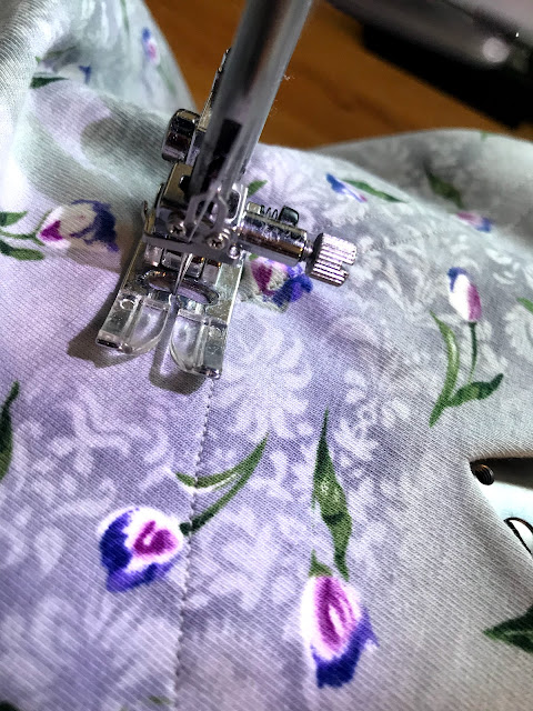 The Sewing Goatherd: How to Add a Scalloped Neckline to Any Top Pattern