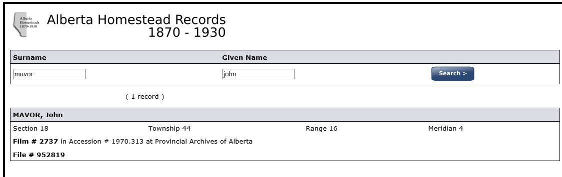 Genealogy: Beyond the BMD: Making it in Alberta