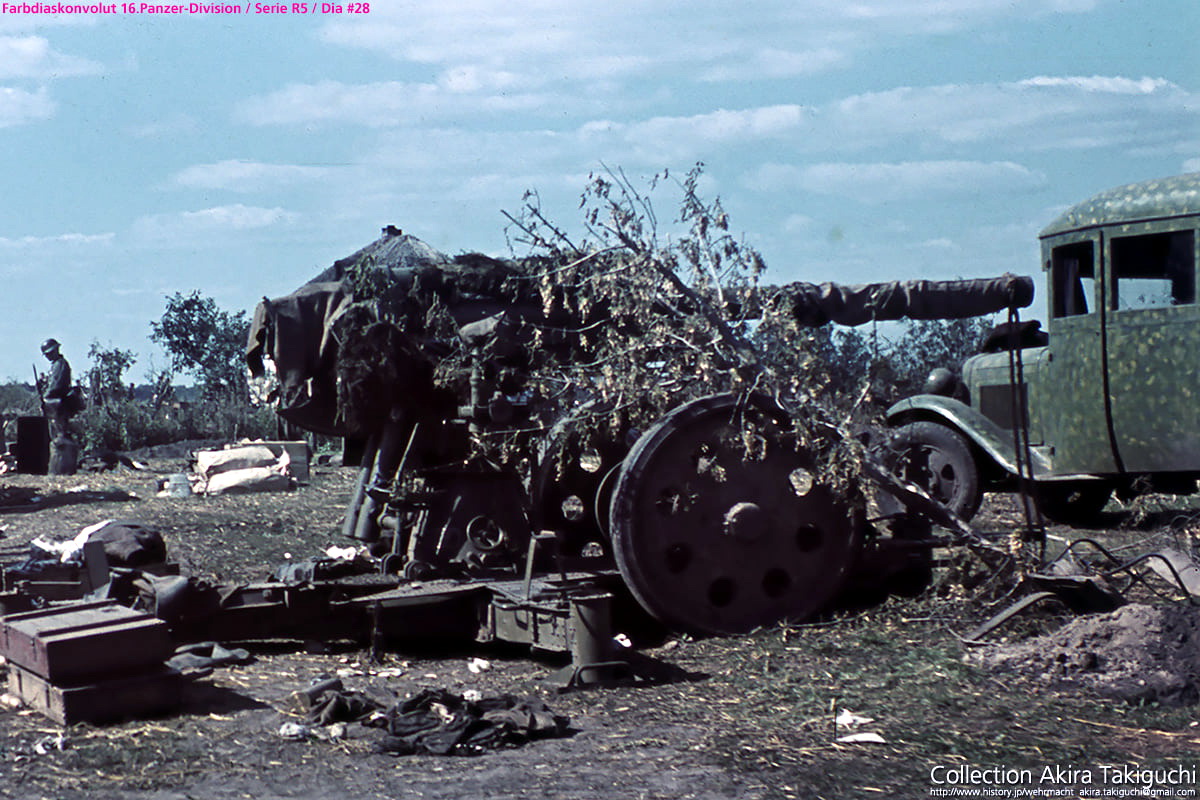 World War II in Color: Soviet equipments captured by 16. Panzer-Division