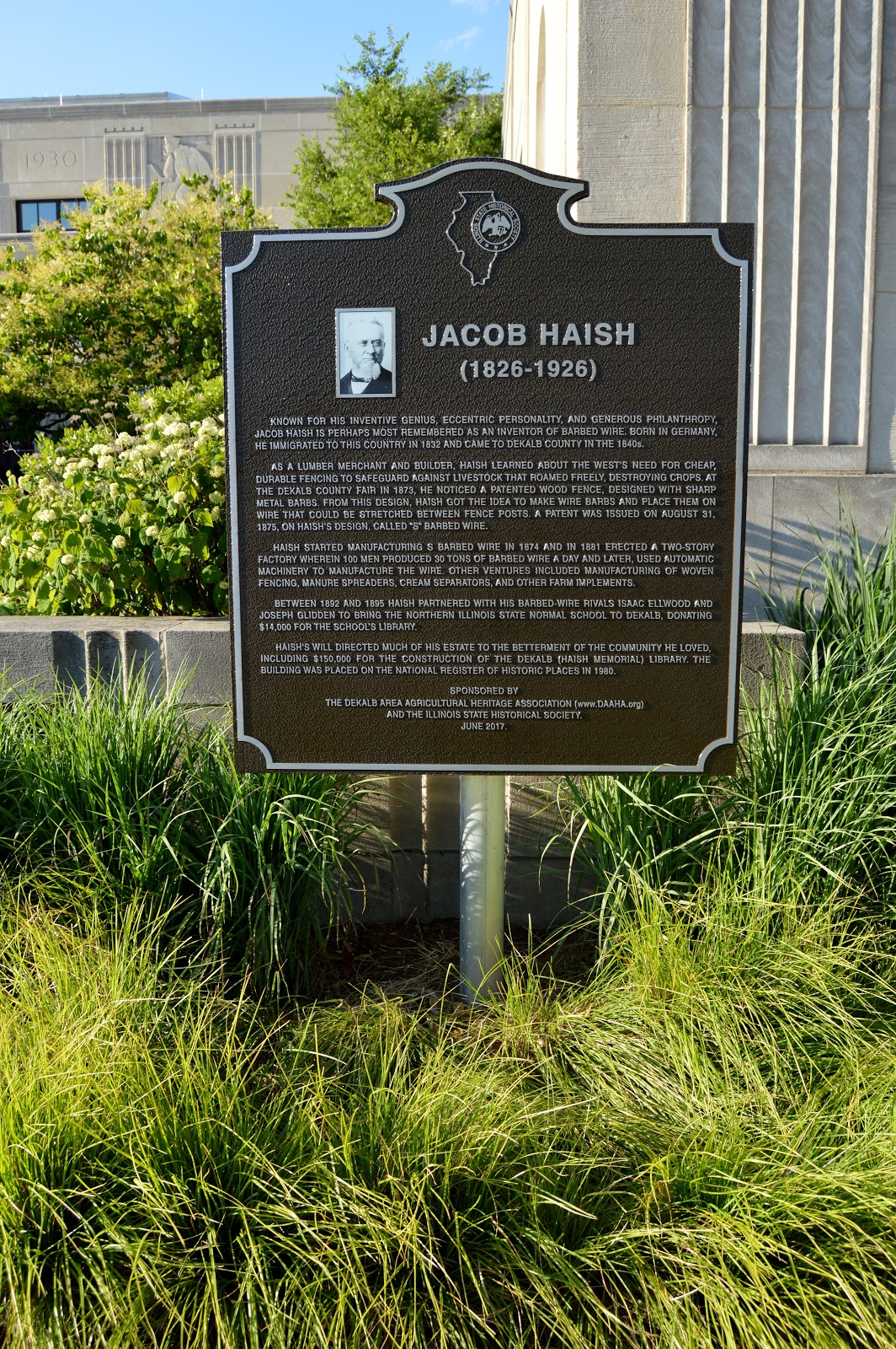 A Twist in History: Jacob Haish historical marker dedicated