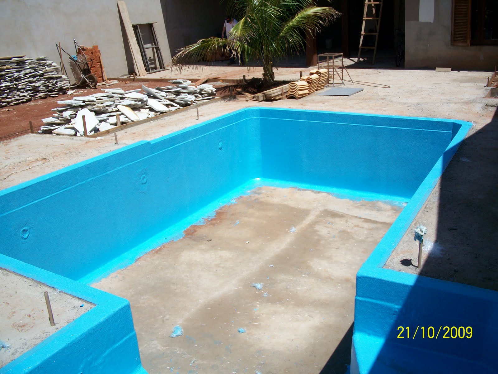 Fibra de Vidro revestimento em piscinas