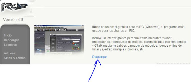 Tutorial. Descargar e instalar Ircap para chatear en el Irc Hispano