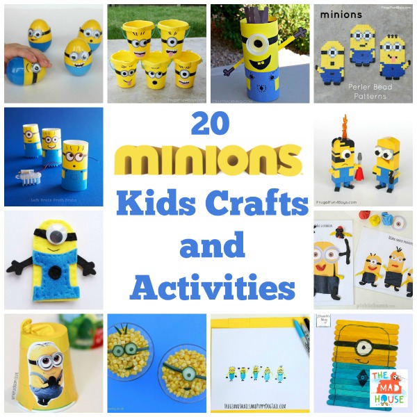 Helping Kids Grow Up: 20 Minion Crafts And Activities For Kids