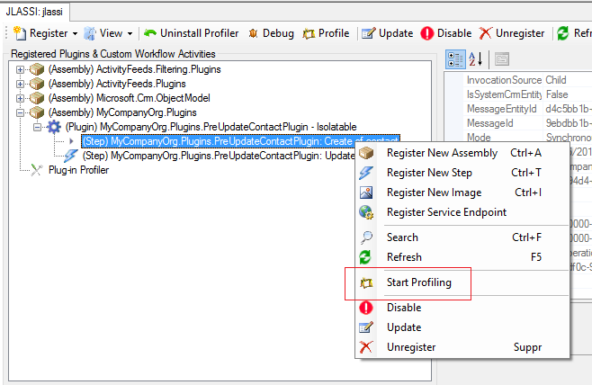 Microsoft Dynamics CRM: How to use Plugin Profiler to debug Plugins with Plugin Registration ...