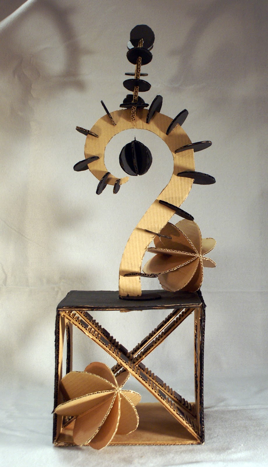 Art Now and Then: Planar Abstraction: Cardboard Sculpture!